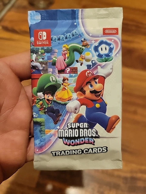NINTENDO SWITCH SUPER Mario Bros Wonder Trading Cards Card Pack Only ...