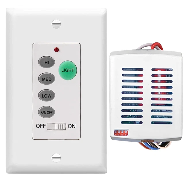 Intertek Ceiling Fan And Light Wall Control Model 99111 | Shelly Lighting