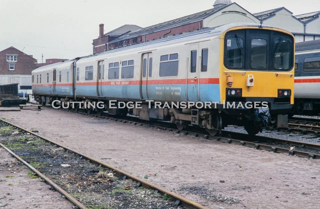 ORIGINAL RAILWAY SLIDE: DMU Track Assessment Unit DB999601 Norwich 1989 ...