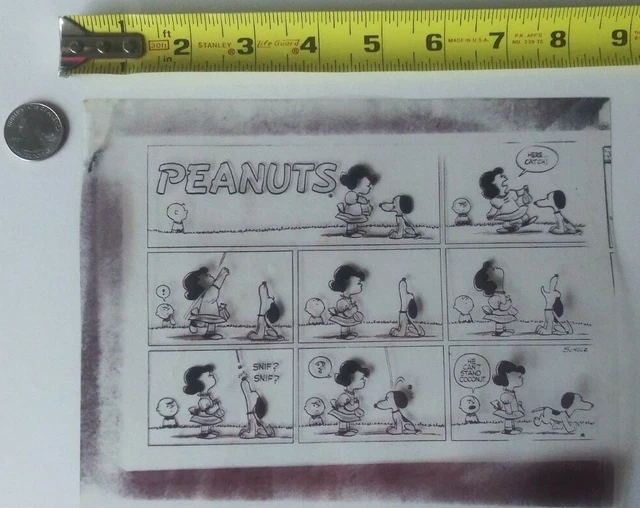 CHARLIE BROWN SNOOPY Peanuts Sunday Model Sheet Transparency Vintage ...