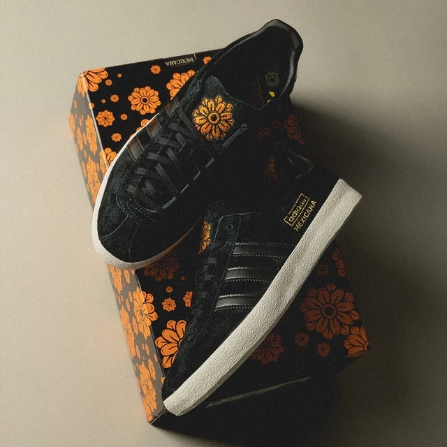 ADIDAS ORIGINALS MEXICANA Day Of The Dead DOTD Dios Muertos daim noir ...