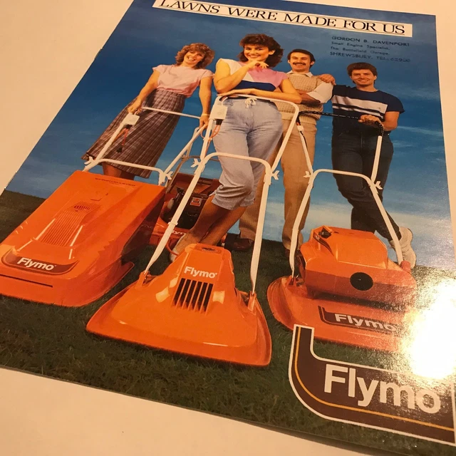 FLYMO HOVER MOWERS Range Original Uncirculated 1980s Brochure £31.88 ...