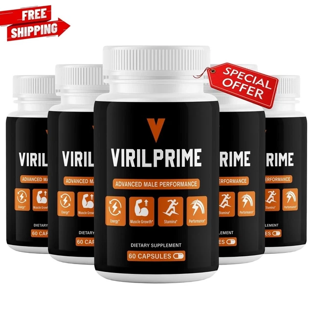 (5 PACK) VIRILPRIME Capsules for Men Viril Prime ED Pills Male ...