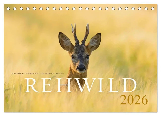 MICHAEL BREUER | Rehwild 2026 (Tischkalender 2026 DIN A5 quer ...