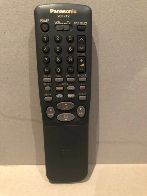 PANASONIC GENUINE VCR Remote Control VEQ2309 for VHS/TV £17.29 ...