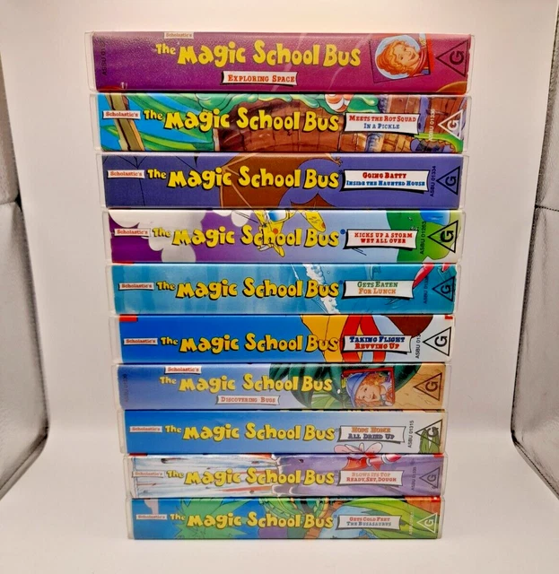 VINTAGE THE MAGIC School Bus VHS 10 x Video Tape Bundle - Some Mould ...