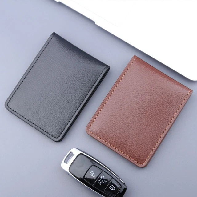 MULTIPLE POCKETS MONEY Bag PU Leather Driver License Holder Men Women £ ...