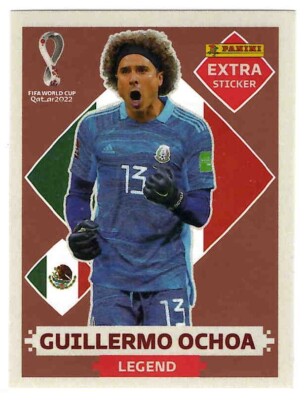 PANINI QATAR WORLD Cup Extra Sticker 2022 Legend Guillermo Ochoa Bronze ...