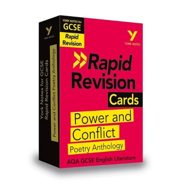 YORK NOTES RAPID AQA GCSE (Revision Cards) Power and Conflict Poetry ...