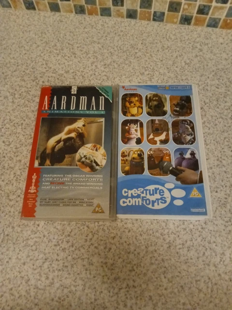 AARDMAN ANIMATIONS VOL 1 Creature Comforts Series 1 Part 1 Vhs Bundle ...