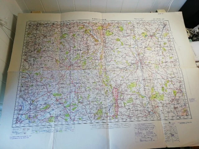 WW2 BRITISH ARMY Military Map c.1940, Ordnance Survey Sheet 81 ...
