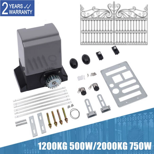 1800KG SLIDING GATE Opener Automatic Electric Driveway Motor Kit + 6m ...