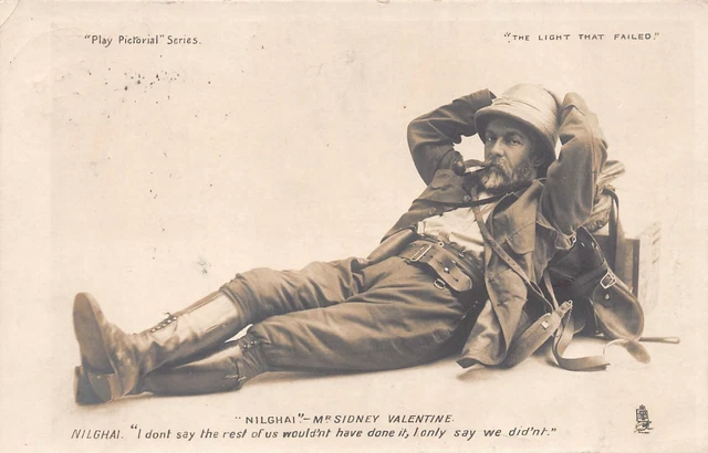 NILGHAI MR SIDNEY Valentine pipe smoker actor the light that failed ...