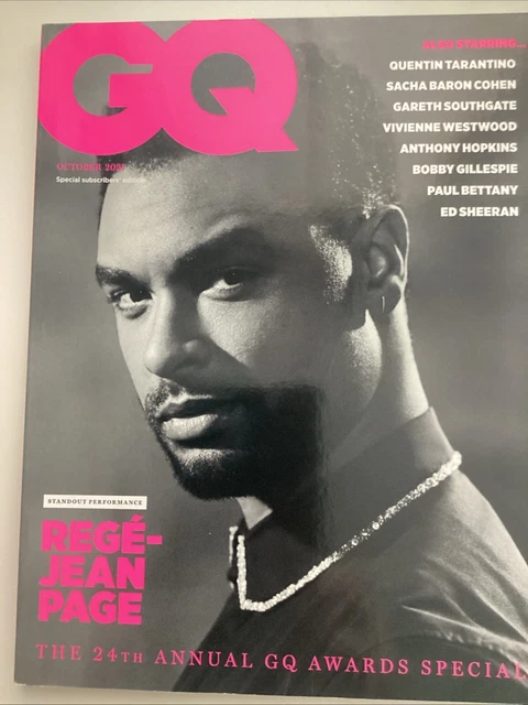 BRITISH GQ MAGAZINE October 2021 REGE JEAN-PAGE,ED SHEERAN, QUENTIN ...