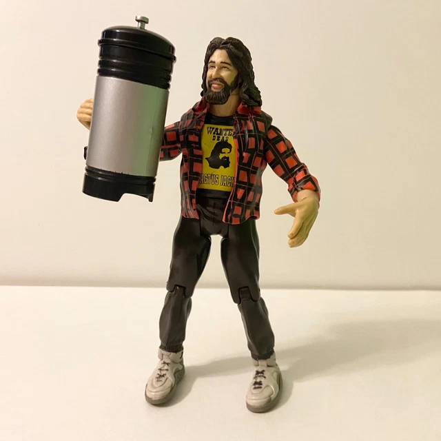VINTAGE 1999 CACTUS Jack Mick Foley WWF Jakks Pacific Titan Tron Live ...