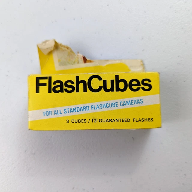 GENERAL ELECTRIC FLASH Cubes- Box of Three Open Box $5.92 - PicClick
