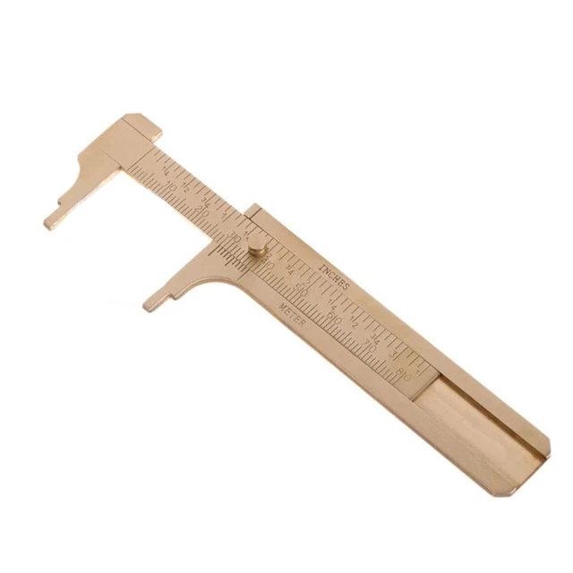 BRASS SLIDING GAUGE Vernier Caliper for Fine Measurement of Delicate ...
