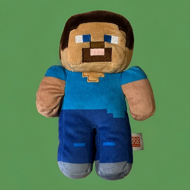 MINECRAFT STEVE SOFT Toy Plush 9” Mojang / Mattel 2021 £10.99 - PicClick UK