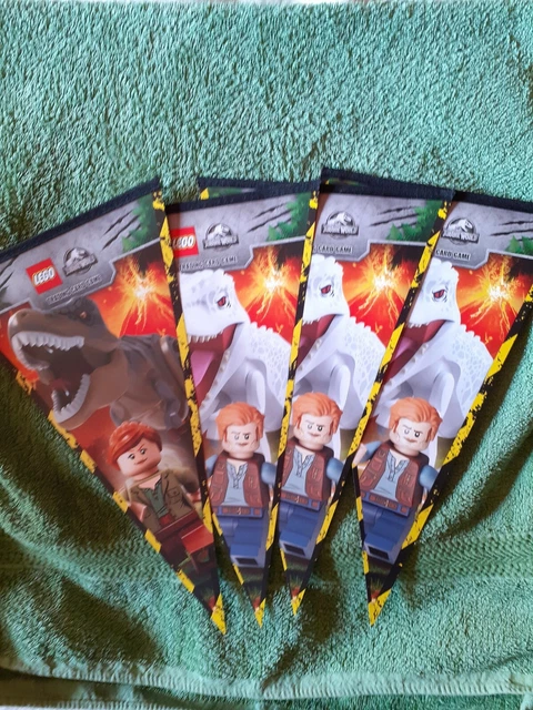 4 LEGO JURASSIC World Wimpel aus Papier. 28 cm lang NEU EUR 1,00 ...