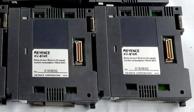 KEYENCE KV-B16R PLC Relay Output Module 16-Point KVB16R KV Series Japan ...