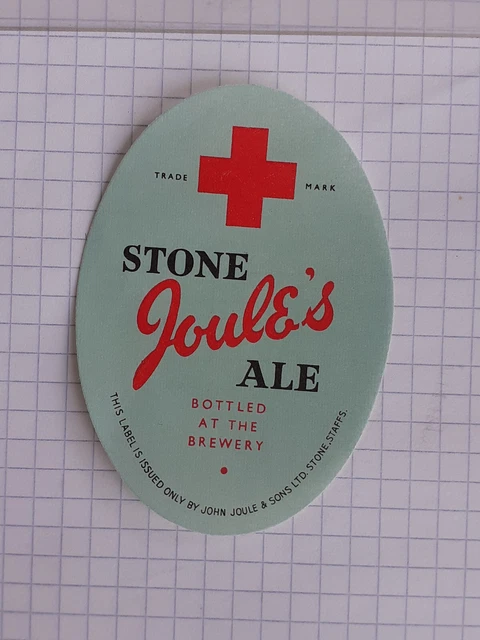 OLD UK BEER/ drinks label: Joules Stone Ale: UK/Eire only $5.58 ...