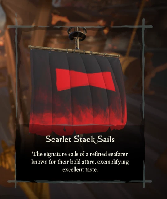 SEA OF THIEVES scarlet stack sails (New 2026) £15.08 - PicClick UK
