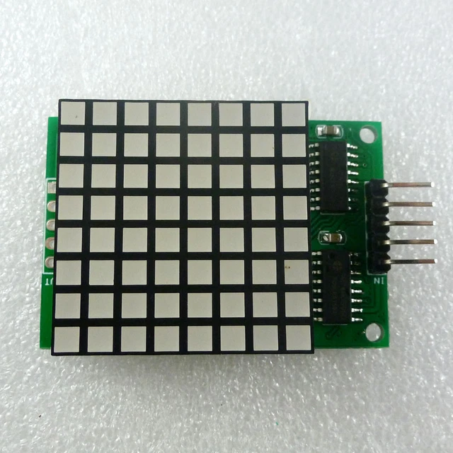 FOR ARDUNO DEMO code Square Matrix LED 8x8 Red Dot display Module for ...