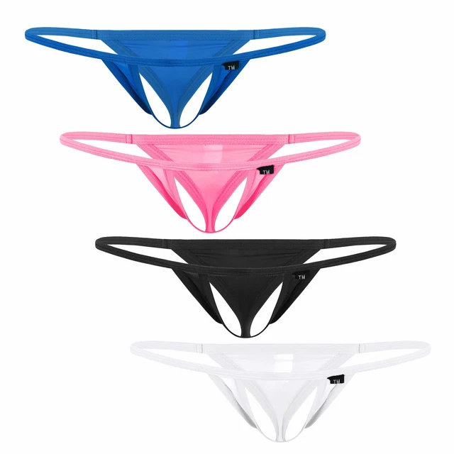 MENS MICRO G-STRING Low Rise T-Back Thong Bulge Pouch Underwear Sexy £5 ...