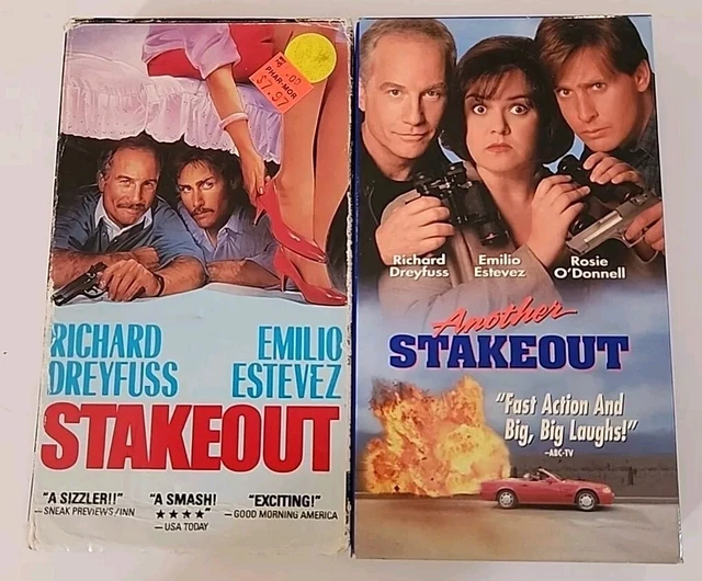 STAKEOUT & ANOTHER Stakeout 2 Tape Lot VHS Cassette Richard Dreyfuss £5 ...