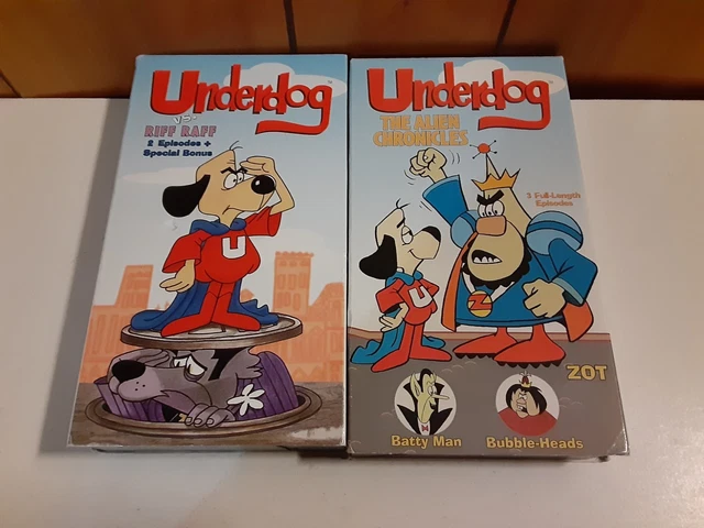 2 UNDERDOG VHS Underdog VS. Riff Raff, The Alien Chronicles £7.23 ...