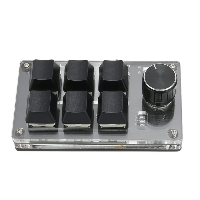 COMPACT AND EFFICIENT Mechanical Keyboard 6 Key Programmable for Easy Actions £21.85 - PicClick UK