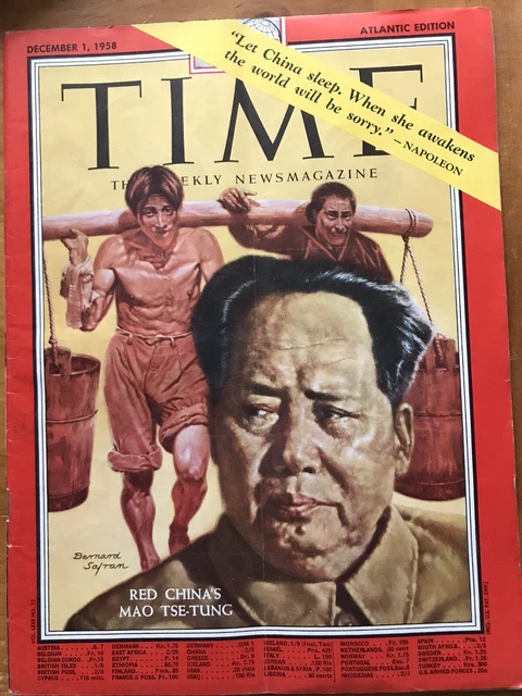 TIME MAGAZINE 1958 Mao Tse Tung Red China Vintage Rolex Red Seal Watch ...