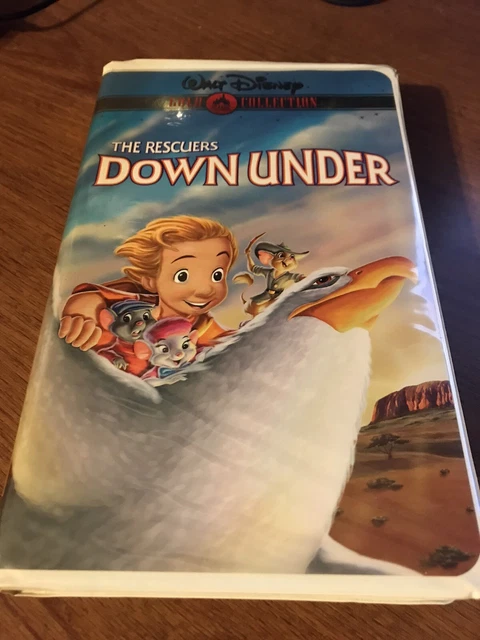WALT DISNEY HOME Video VHS The Rescuers Down Under 1990 Animated ...