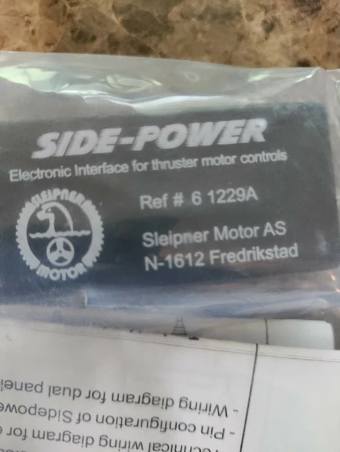 SIDE POWER THRUSTER SMHYD-61229, Electronic Interface for on-off ...
