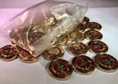 RARE RED COLOUR Coin - Royal Australian Mint Special Edition UNC 2018 2 ...