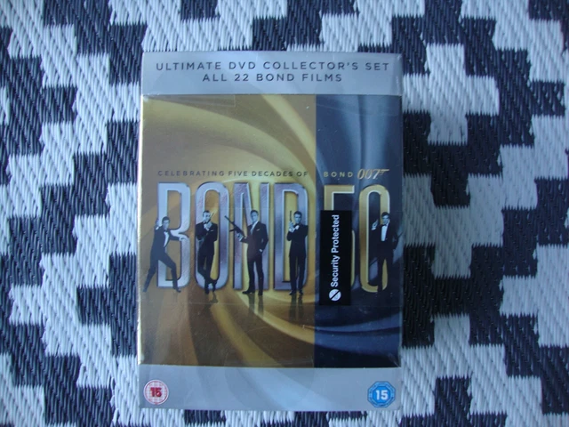 BOND 50 COLLECTORS Set DVD 22 James Bond Films Box set New/Sealed Over ...