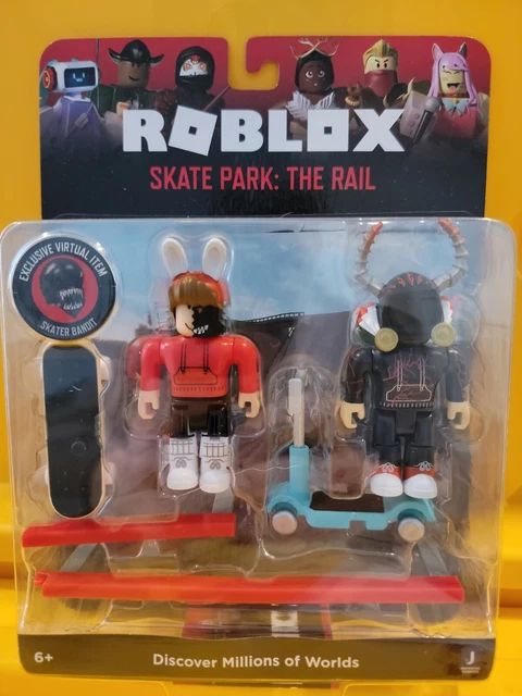 ROBLOX ACTION COLLECTION SKATE PARK THE RAIL GAME PACK avec code objet ...