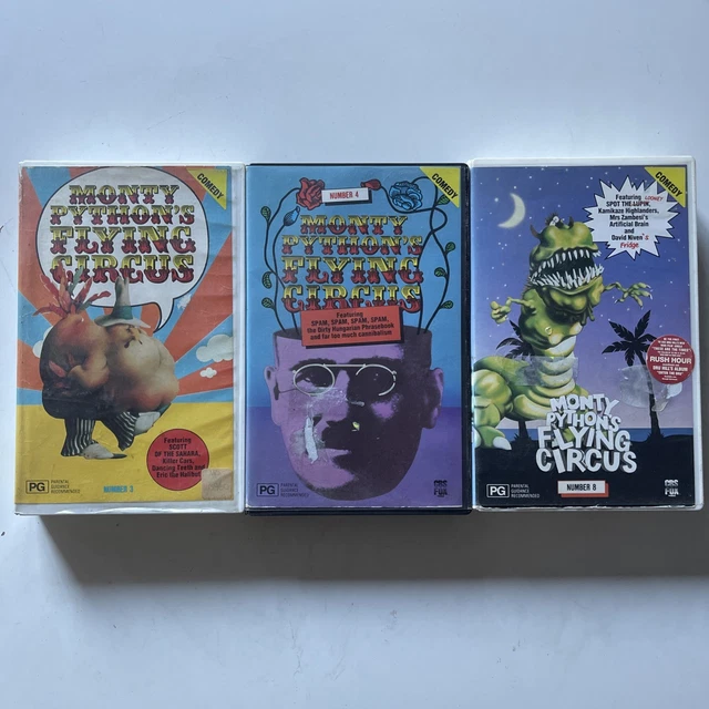 MONTY PYTHON’S FLYING Circus No 3 4 & 8 VHS Video Cassette Tape Big Box ...