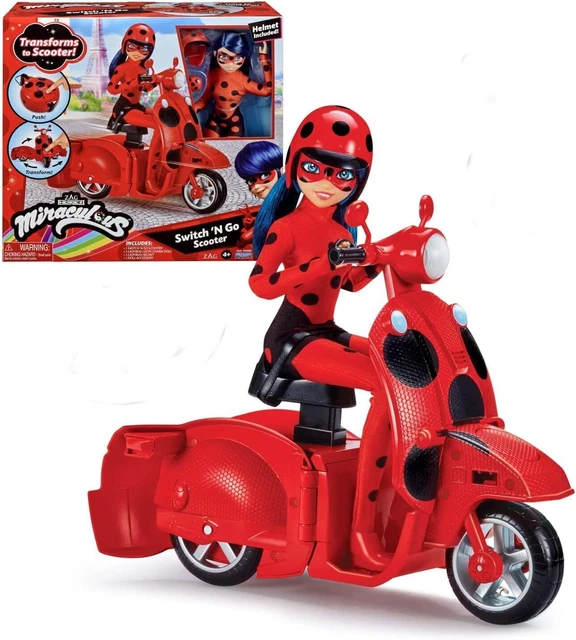 MIRACULOUS MARINETTE LADYBUG Scooter Switch'n go +Poupée Articulée ...