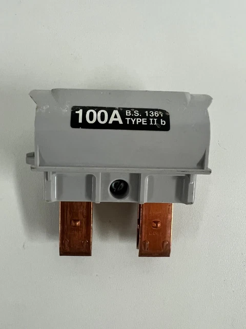 MAINS SERVICE CUT Out Fuse Carrier Base Head 100A Type IIb BS1361 £7.41 ...