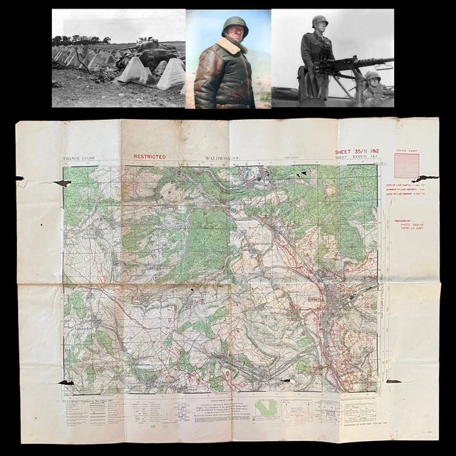 RARE! WWII LT. Gen. George Patton Third Army Siegfried Line Combat ...