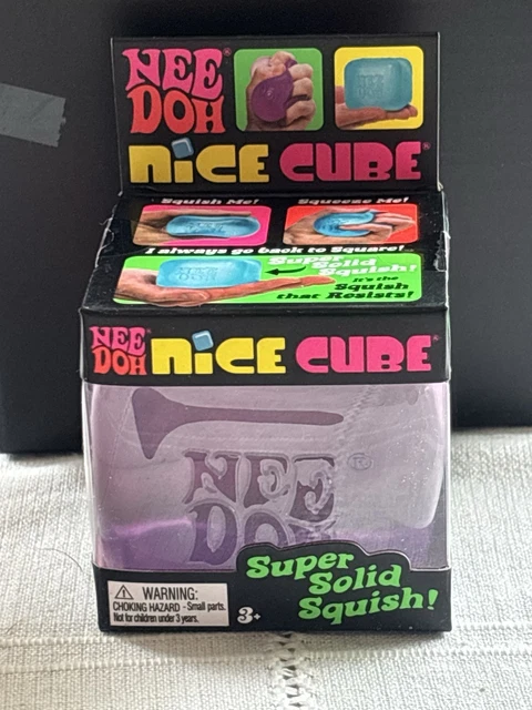 AUTHENTIC BRAND NEW NeeDoh Nice Cube Nee Doh PURPLE Original Ice Cube £ ...