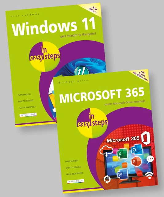WINDOWS 11 IN easy steps, 2nd edition & Microsoft 365 in easy steps ...