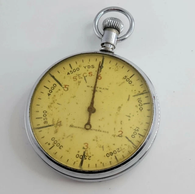 WW2 ANTI SUBMARINE Torpedo Timer Admiralty Patt.no.6 Asdic Stopwatch ...