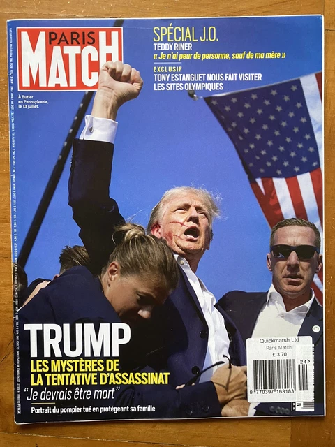 DONALD TRUMP ATTACK Shot Assassination New Pictures Paris Match ...