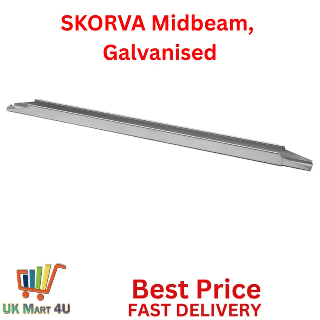 IKEA SKORVA MIDBEAM Central Support Beam Galvanised Steel Adjustable ...
