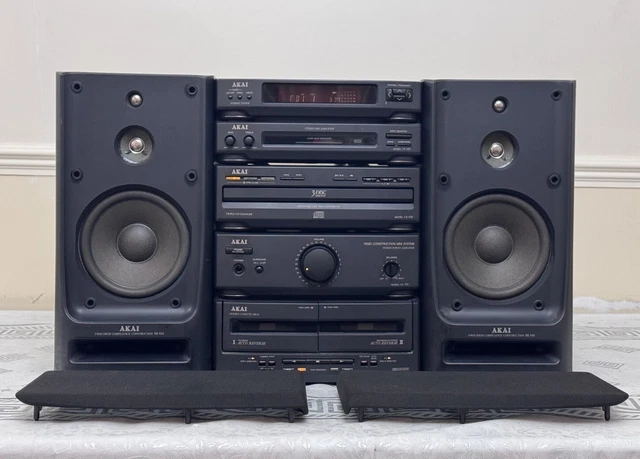 AKAI AX-550 MINI Hi Fi Stack System Stereo Amplifier Cd Tape Tuner ...