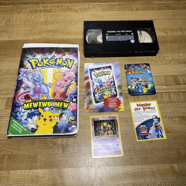 POKEMON THE FIRST Movie VHS Video Tape Clamshell MEWTWO VS. MEW With ...
