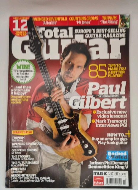 TOTAL GUITAR MAGAZINE October 2008 180 Paul Gilbert Counting Crows (4 ...
