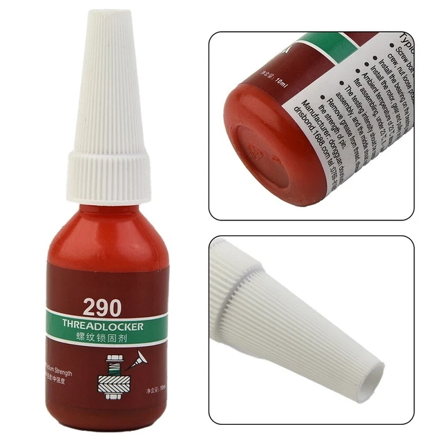 HEAVY DUTY THREADLOCKER Adhesive 290 10ml Green Color Prevent Shock ...